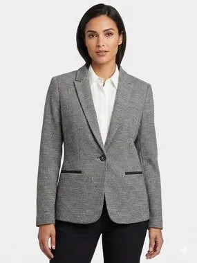 Tommy Hilfiger | Jackets & Coats | Tommy Hilfiger Gray Tweed One Button ...